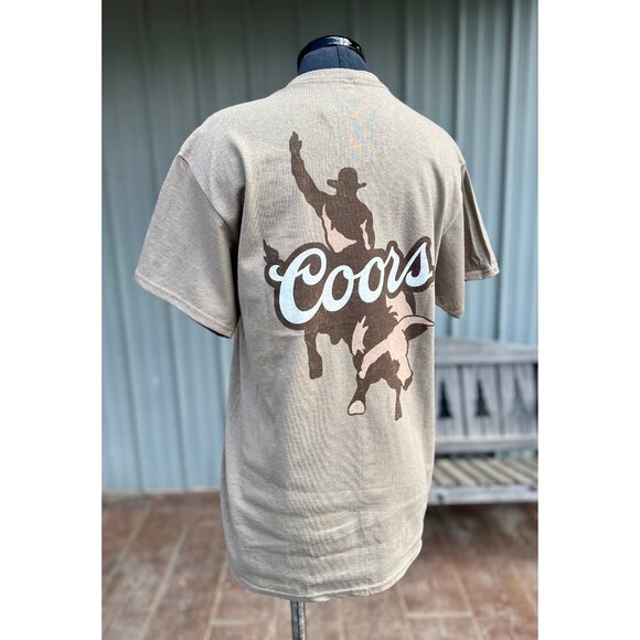 COORS | Shirts | New Coors Light Bull Rider Natural Rodeo Tee | Poshmark